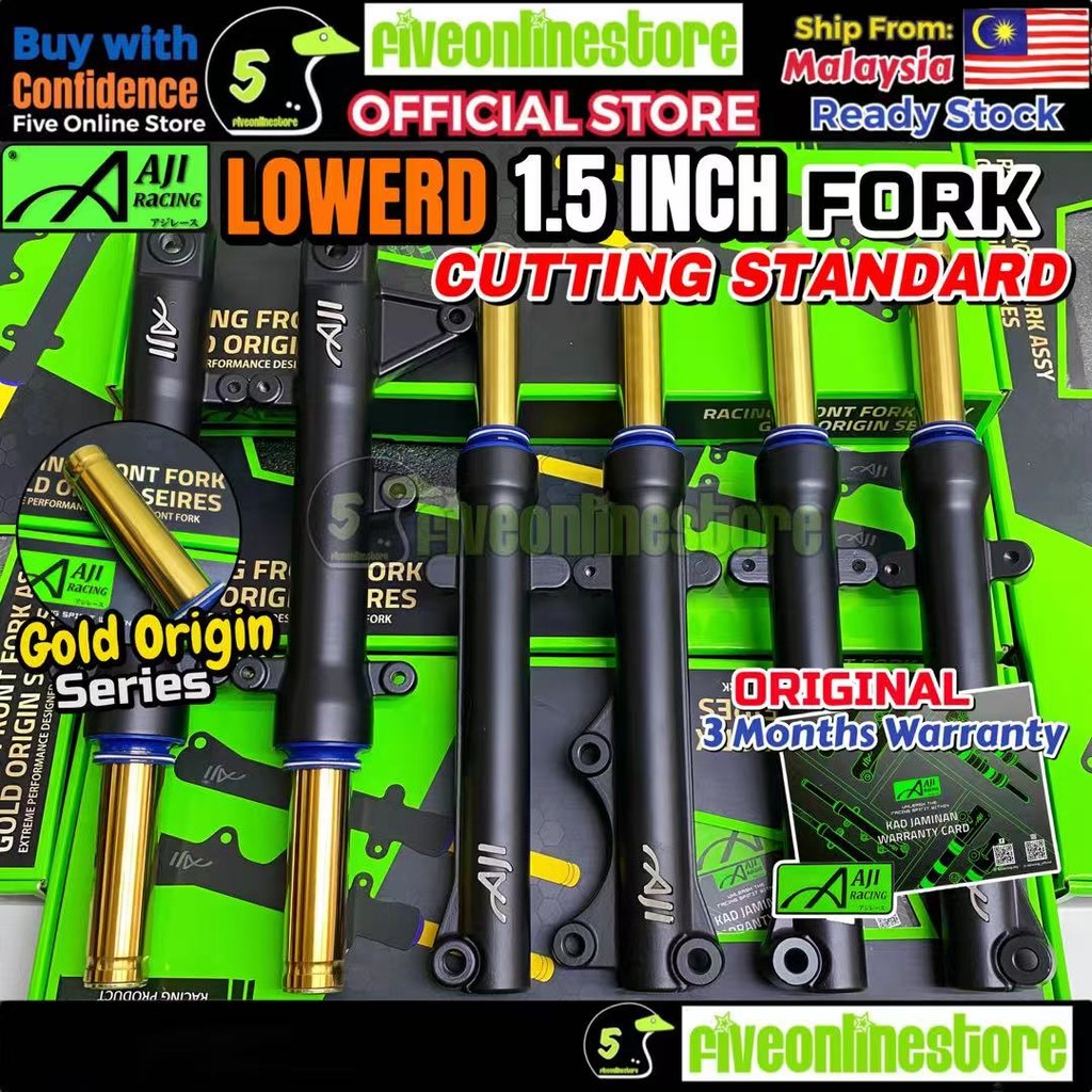 AJI Racing Fork Cutting Standard LOWERD 1.5INCH Y15 Y16 ABS LC135 4S LCV8 RS150 NVX155 NVX Gold ...