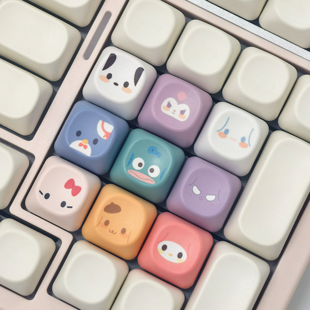 Sanrio Keycaps MOA Profile PBT Five-sided Dye Sublimation 9pcs Cartoon ...