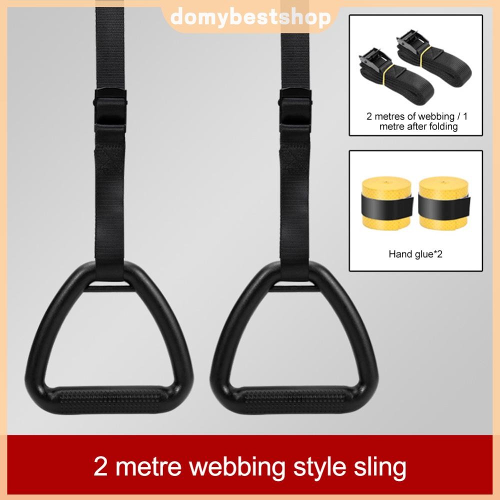 🔥Hot🔥 Gymnastic Rings Durable Non-Slip Gym Rings Pull Up Exercise Rings ...