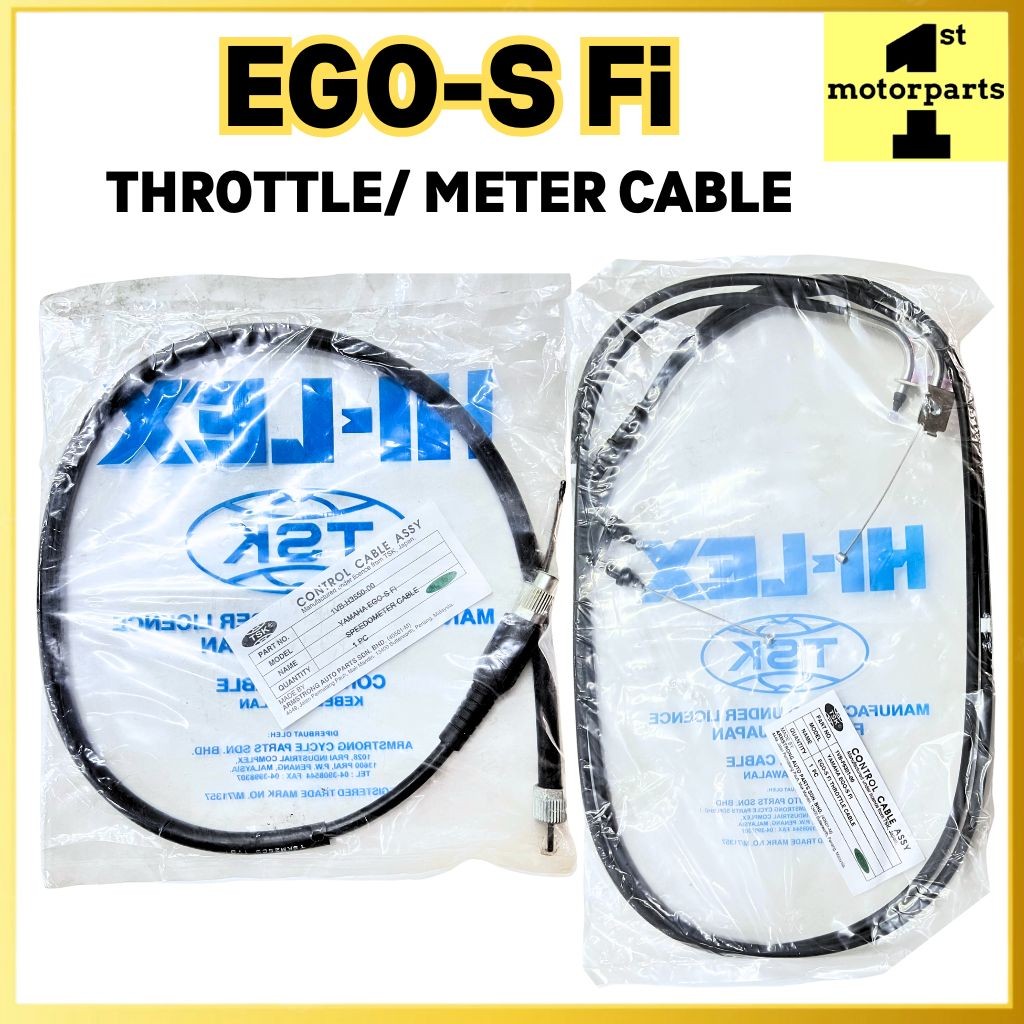 (100% ORI TSK) EGO S Fi / EGOS Fi THROTTLE CABLE TALI MINYAK / SPEEDO METER SPEEDOMETER TSK ...