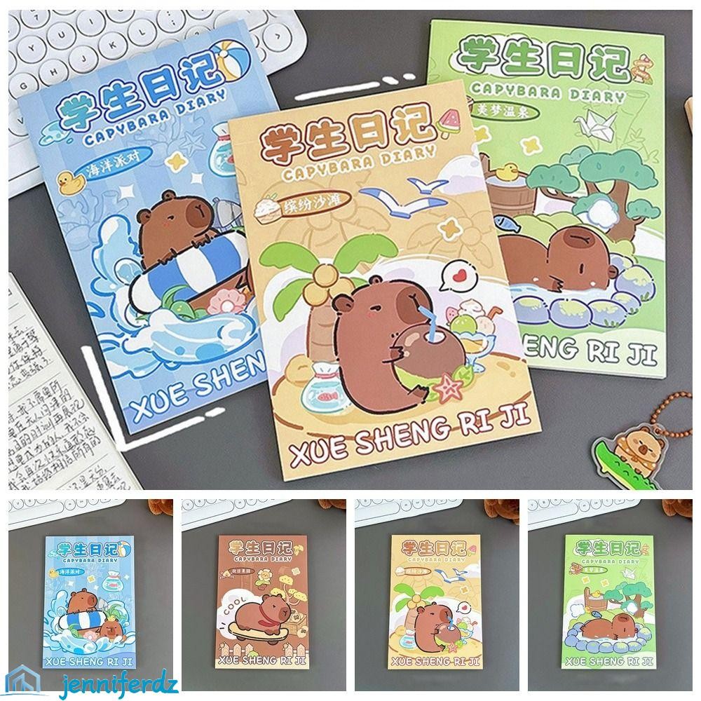 JENNIFERDZ 50 Sheets /100 Pages Capybara Diary Notebook, Thickening ...