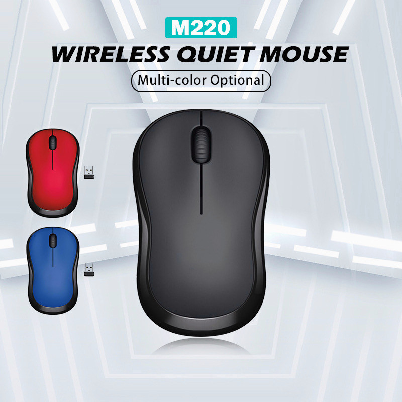 M220 1000DPI Mice Wireless Mouse 2.4 GHz with USB Mini Receiver ...
