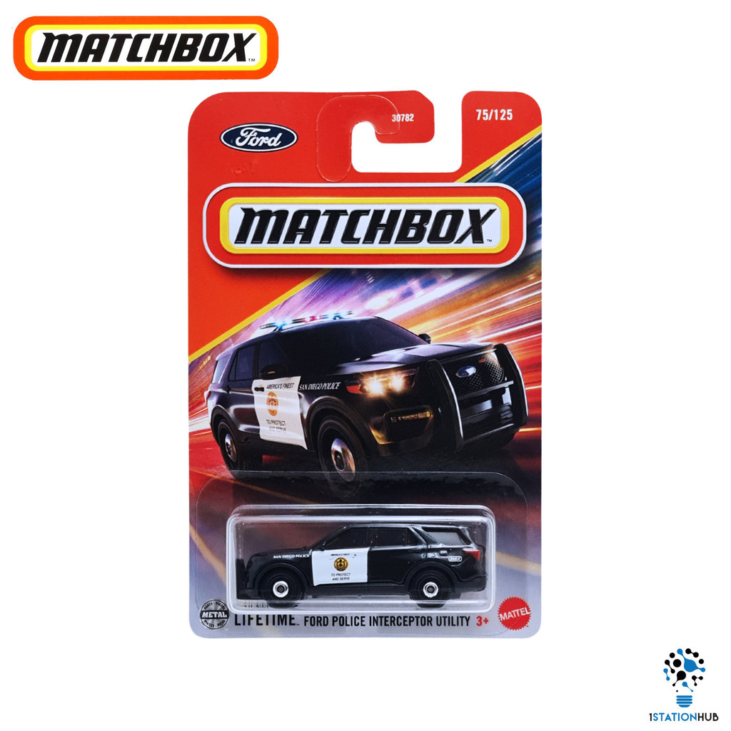 Matchbox Ford Police Interceptor Utility Car | Mattel Cars Collector ...