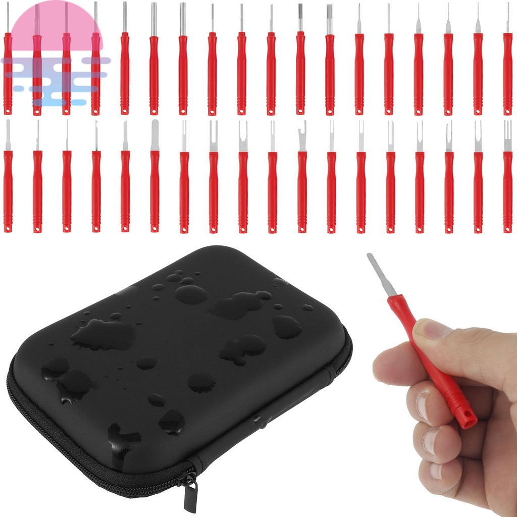 36Pcs Terminal Pin Removal Tool Kit Pin Extractor Tool Electrical Wire ...