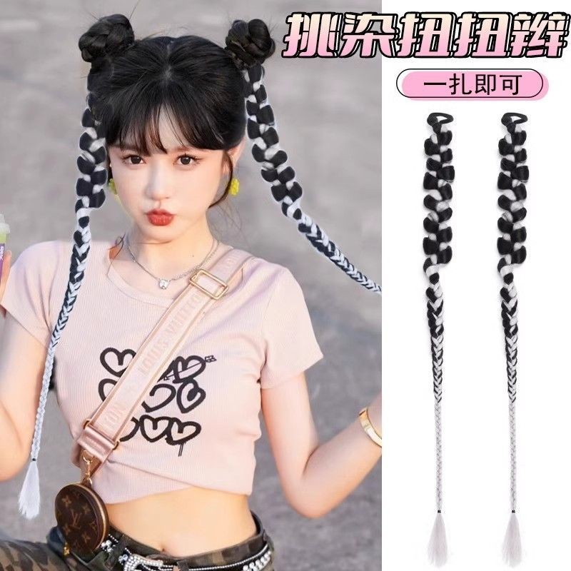 Wig Braids Female Style Simulation Boxing Twist Braids Long Braids ...
