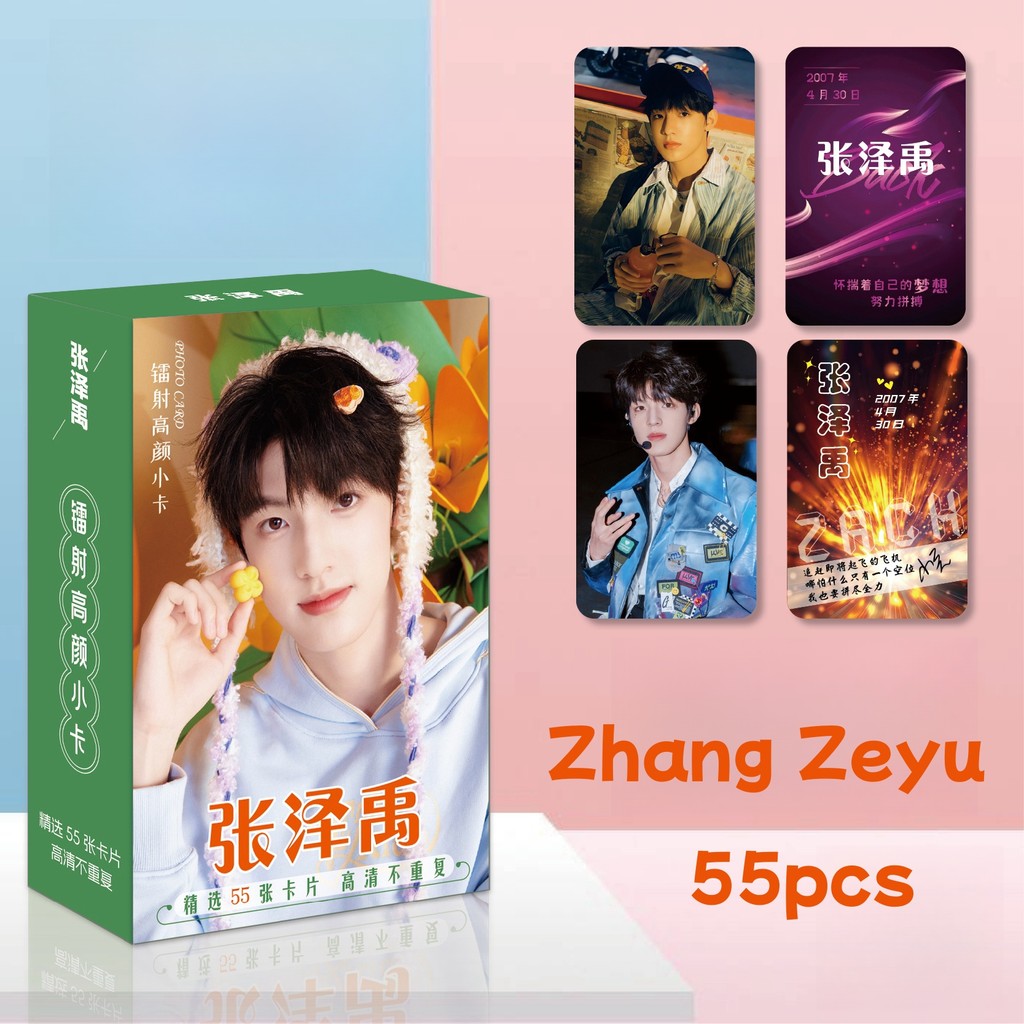 50-55pcs TF Family 3rd generation T.O.P Hologram Laser Lomo Cards ‌Zhang Ji Left Zuo Hang Su ...