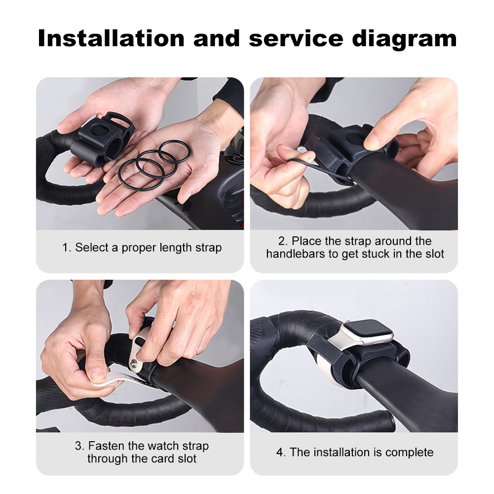 Bicycle Smartwatch Stand Silicone Riding Smart Watch Mount for Huawei ...