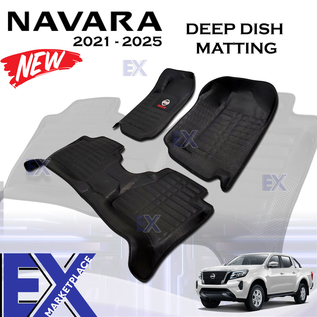 Nissan Navara 2021 to 2025 Diamond Deep Dish Matting High Quality ...