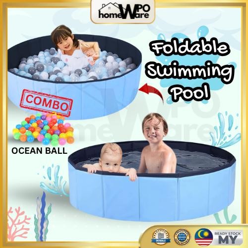 Kids Ocean Ball Pool Foldable Indoor Ball Pool Playpen Fence Macaron ...