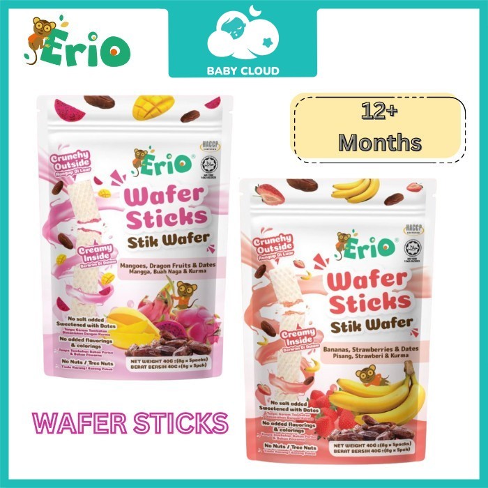 Erio Wafer Sticks Baby Snack Waffle Toddler Biskut Bayi Sedap Berkrim ...