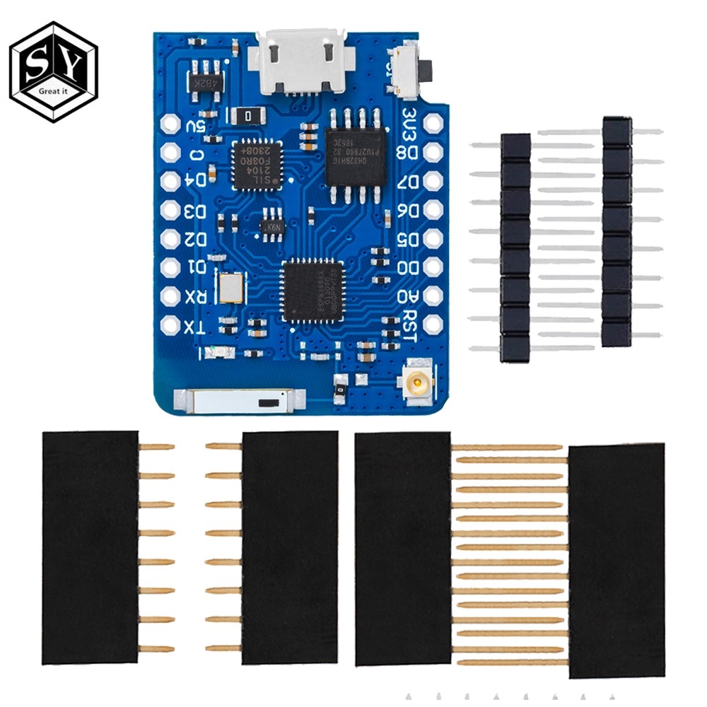 WEMOS D1 Mini Pro 4M 16M Bytes External Antenna Connector NodeMCU Based ...