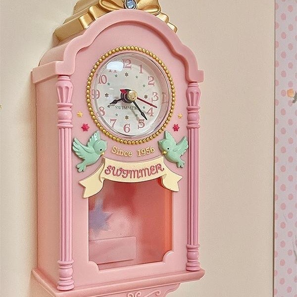 Sw swimmer Girl Room Small Wall Clock Retro Wall Clock Pendulum Props ...