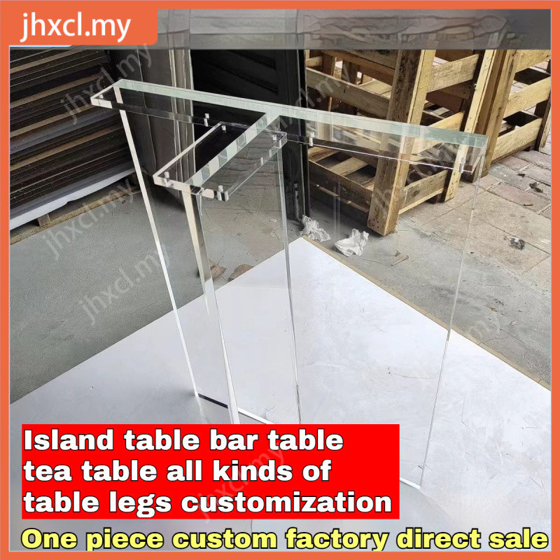 Acrylic Table Leg Kitchen Island Table Leg Stone Plate Desktop ...