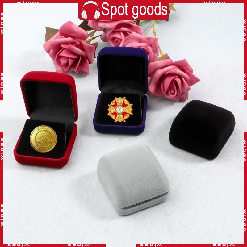 WIN Velvet Medals Box Coin Display Case Coin Jewellery Box for Coins ...