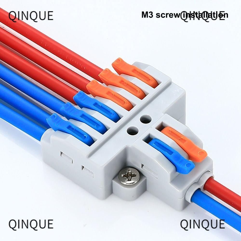 QQIN Quick Terminal Block, Mini Universal Compact Wire Connector ...