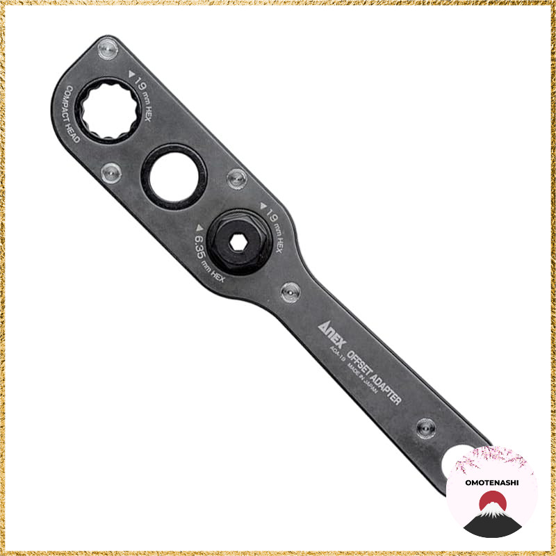 ANEX Offset Adapter, Opposite Side 19mm AOA-19 - For Tight Space Bolt ...