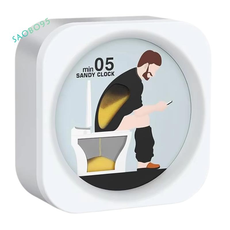 Toilet Hourglass Timer 5 Minute Restroom Sand Clock Time Countdown ...