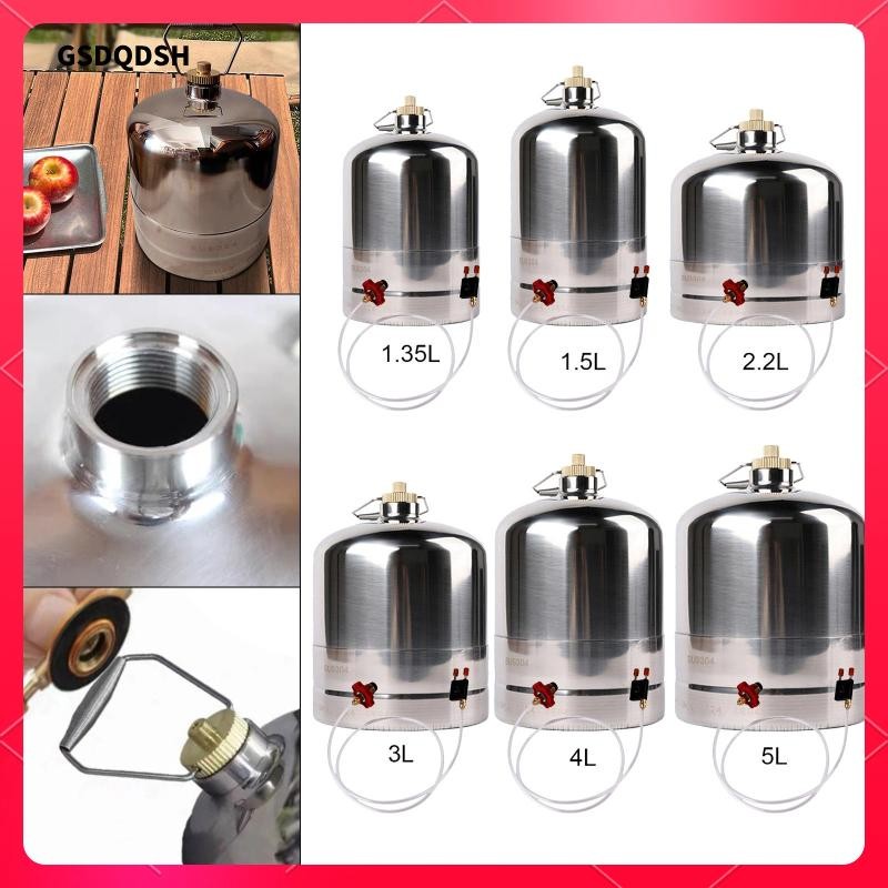 [gsdqdsh] Stainless steel gas bottle, inflatable gas canister, storage ...