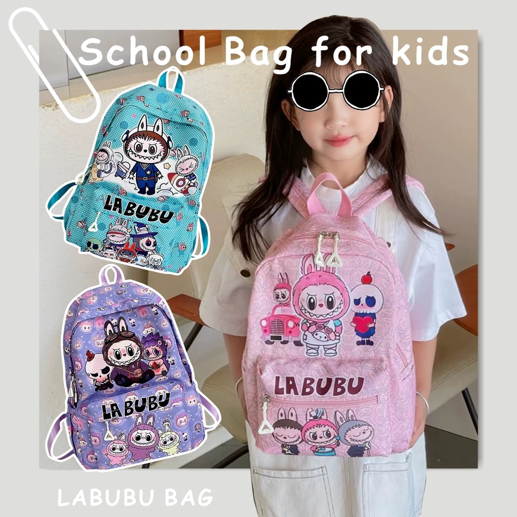 2025 Cartoon Labubu Backpack Kawaii Student Versatile Commuter Bags ...