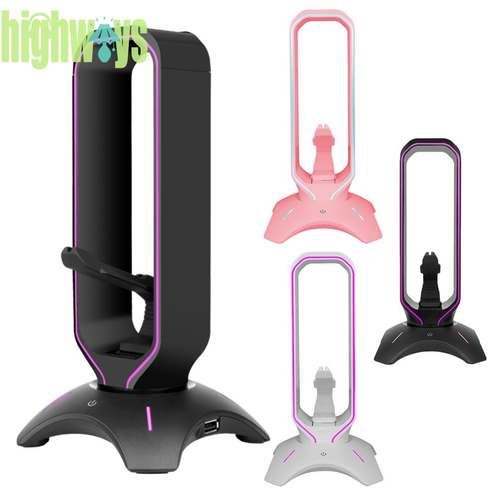 Headset Stand with USB 2.0 Hub Gaming Headphone Stand Over-Ear Headset ...