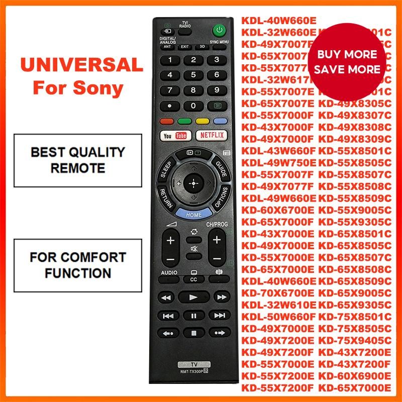 For Universal Sony Bravia Android Remote RMT-TX300P RMT-TX300E RMT ...