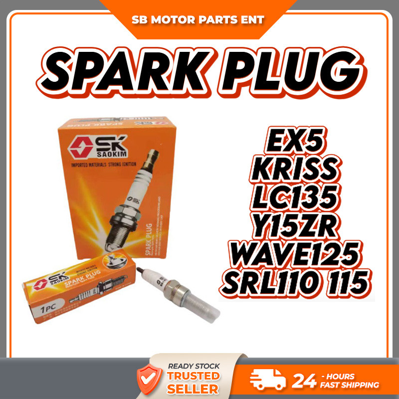 SPARK PLUG (F5TC/BM6A/A7TC/E6TC/B8TC) PLUG EX5 KRISS WAVE LC135 Y125Z ...