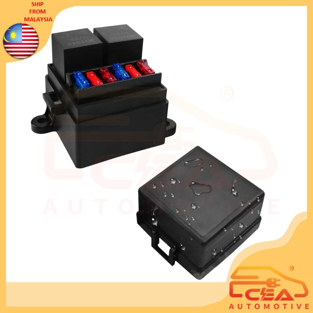 UNIVERSAL LEGO FUSE RELAY HOLDER 4 / 6 / 8 WAY 12V 24V AUTOMOTIVE ATC ...