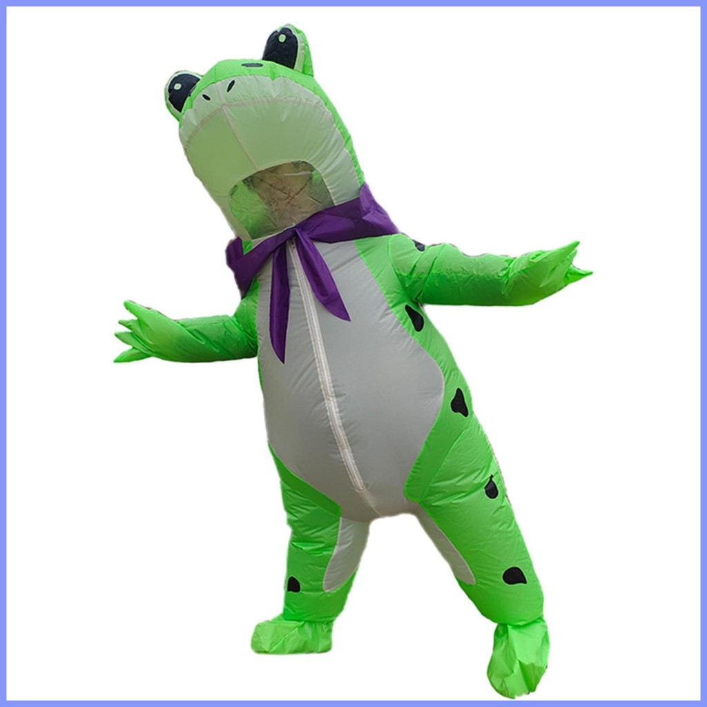 Blow Up Frog Costume Full Body Cosplay Suit Halloween Inflatable ...