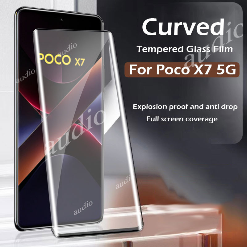 Poco X7 5G 2025 3D Hot Bending Screen Front Protector For Xiaomi Poco ...