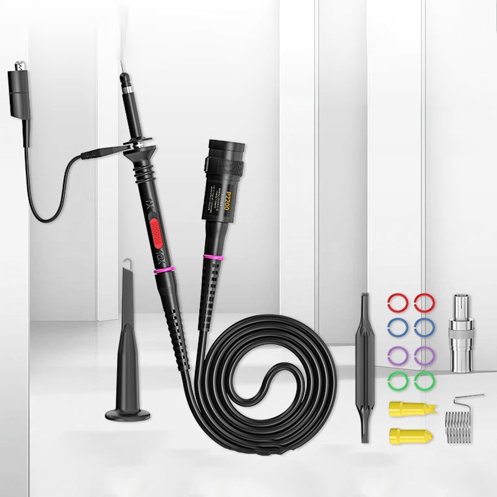 Oscilloscope Probes Kit 200MHz Adjustable Attenuation with BNC ...
