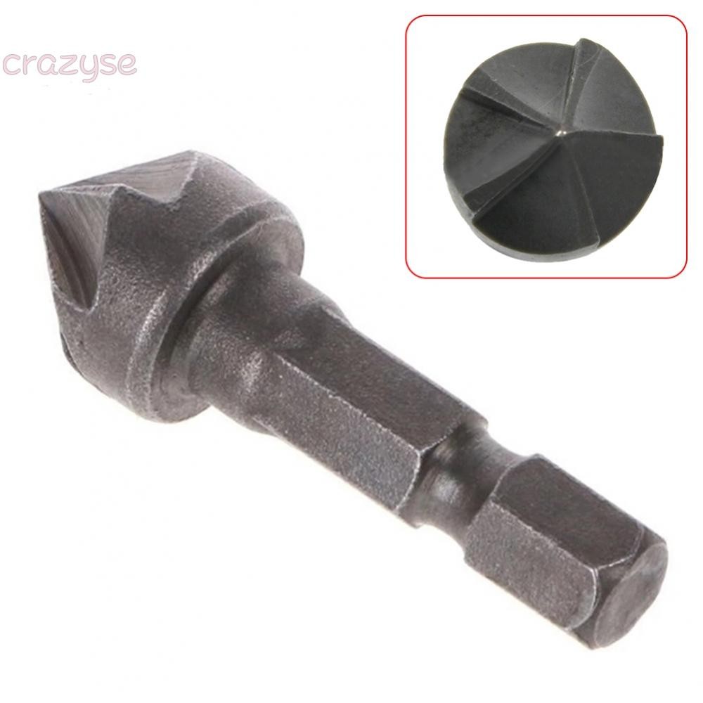 Chamfering Tool 90 Degree Gray Woodworking 1/4\" Hexagonal Shank 45 ...
