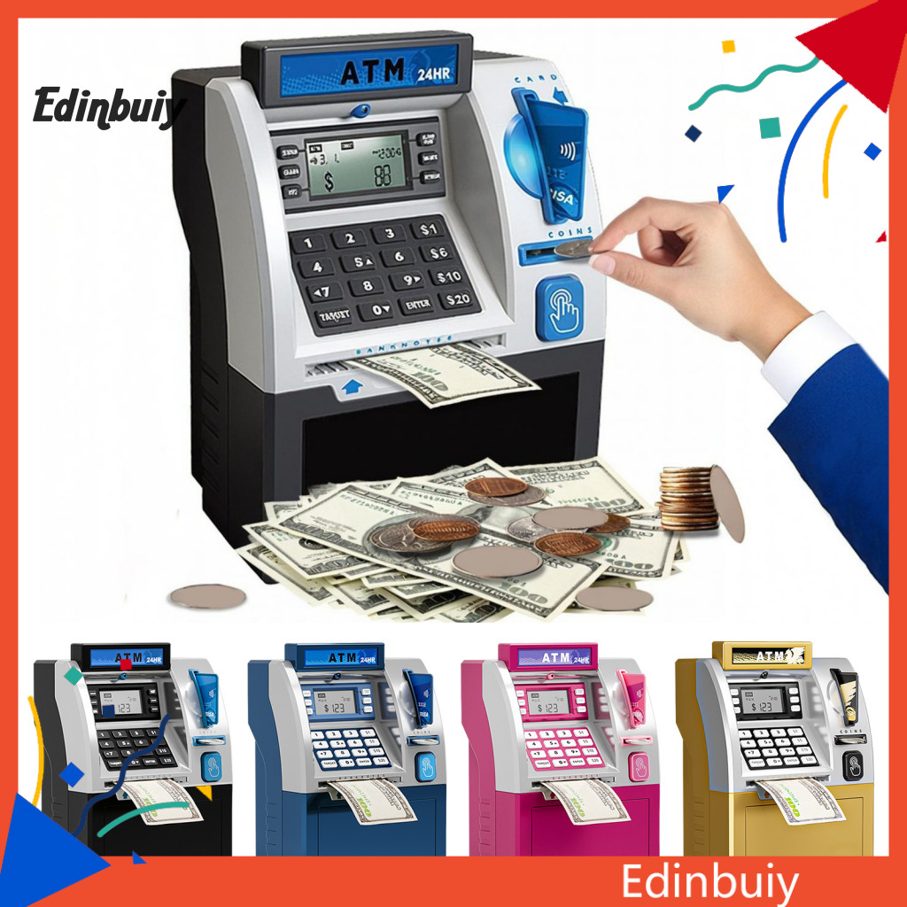 EDI Kids Atm Machine Toy Educational Money Box Kids Atm Piggy Bank Toy ...
