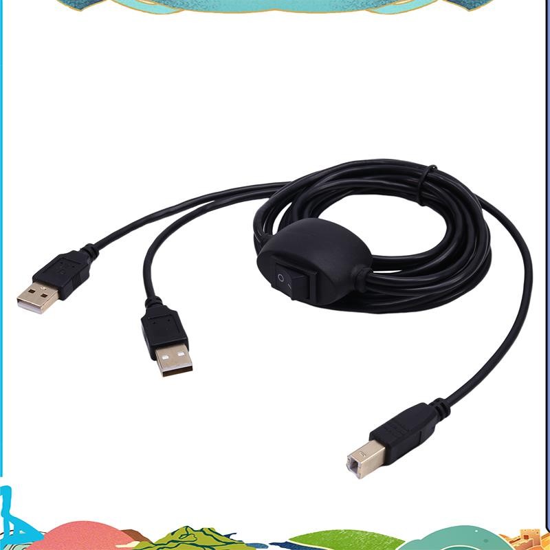 2 in 1 Printer Cable USB A to B Male to Male Printer Cable for Printer ...