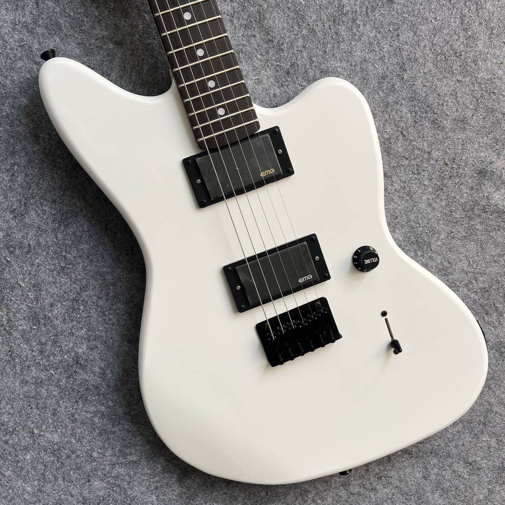 Fender Squier Jazzmaster EMG Pickup White Body Electric Guitar | Shopee ...