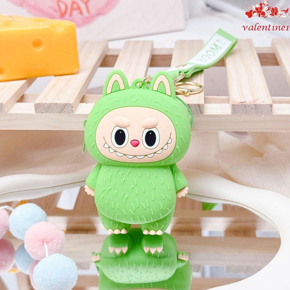 VALENTINE1 Silicone Storage Bag, Portable Anti-loss Labubu Doll Wallet ...