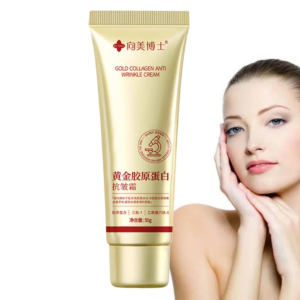 Gold Collagen Anti-Wrinkle Cream Face Tightener Facial Firming ...