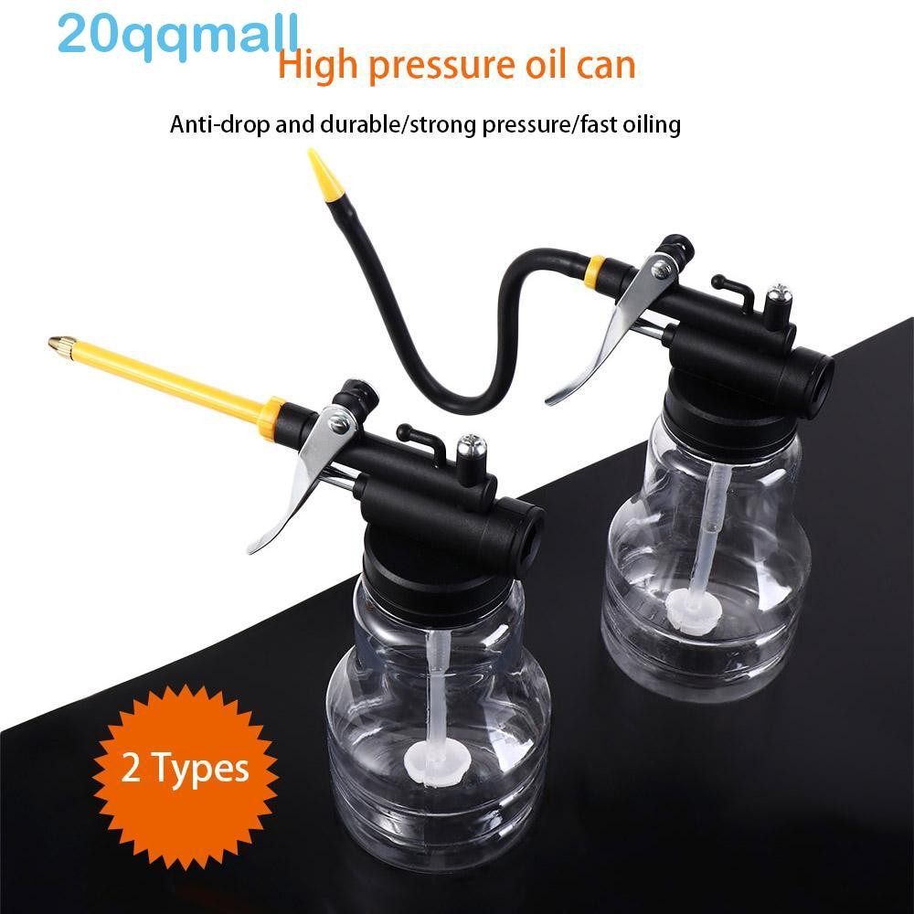 QQMALL Oil Can, Lubrication High Pressure Oiler Pump, Portable 250ml ...