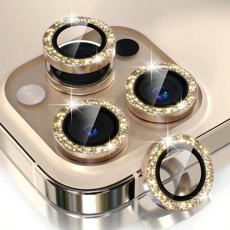 Sparkly Rhinestone Camera Lens Protector Case For iPhone 16 15 14 13 12 ...