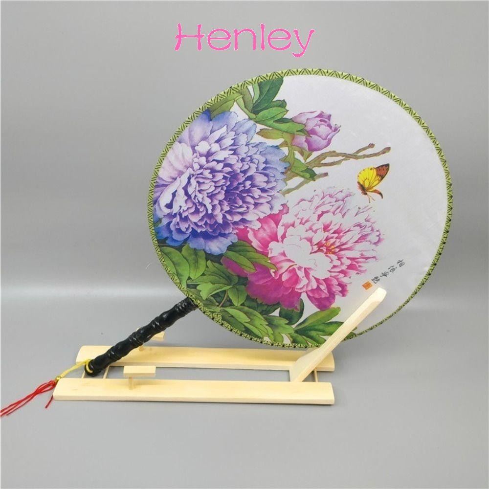AMONGOF Fan Bracket, Wooden Stall Hand Chinese Fan Stand, Handheld ...