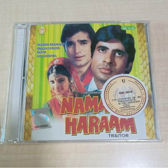 Namak Haraam Bollywood Hindi Movie Original VCD 1973 Film Rajesh Khanna Amitabh Bachchan Simi ...