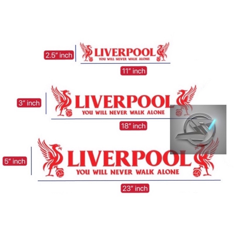 (Ready Stock) S773# Liverpool football club Sticker/ Vinyl Decal ...
