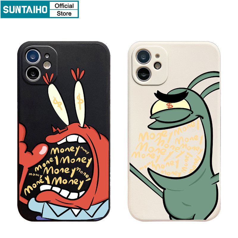 Suntaiho Funny Casing Cartoon Characters Pattern Couple Phone Case for ...