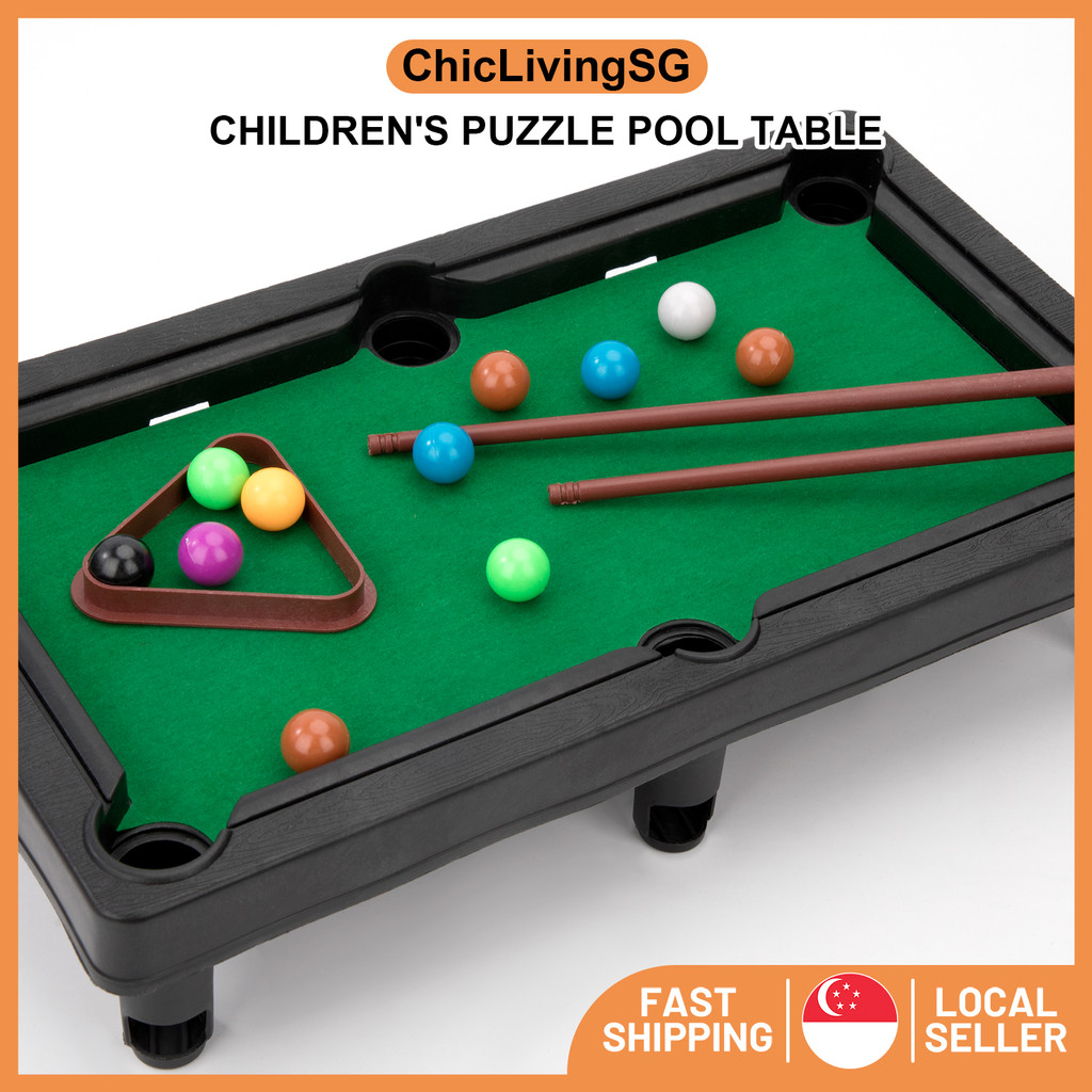 Children Pool Table Set / Mini Tabletop Pool Table Billiards Set ...