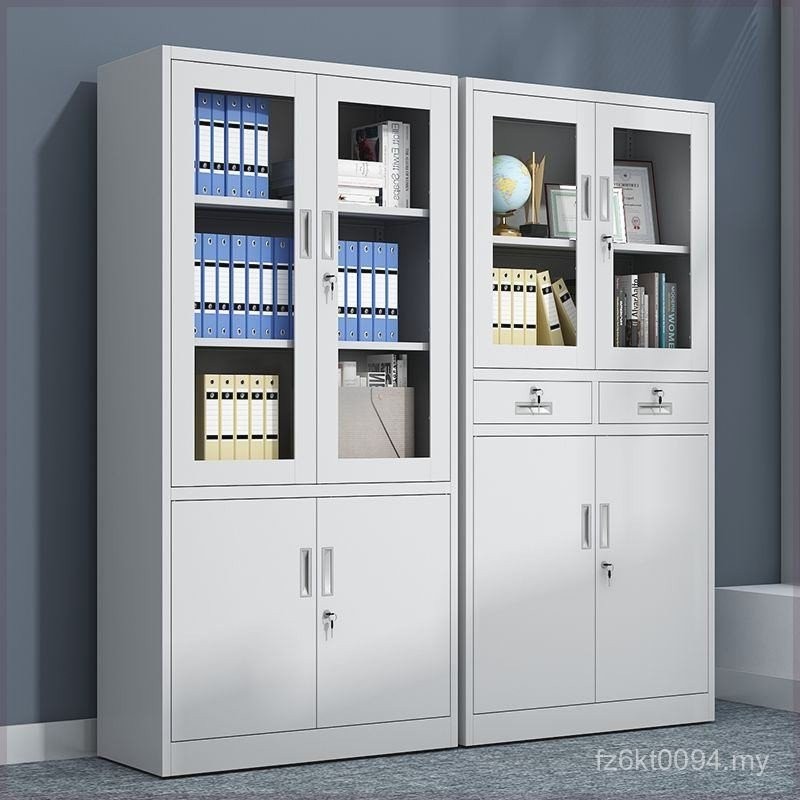 Office Large Tool File Cabinet Data Cabinet Iron Belt Lock Drawer Glass ...