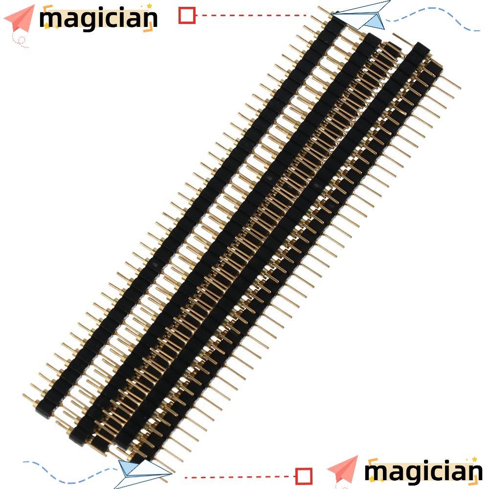 MAGIC 10pcs Pin Header Strip, Straight 40 pin Male Headers Pins ...