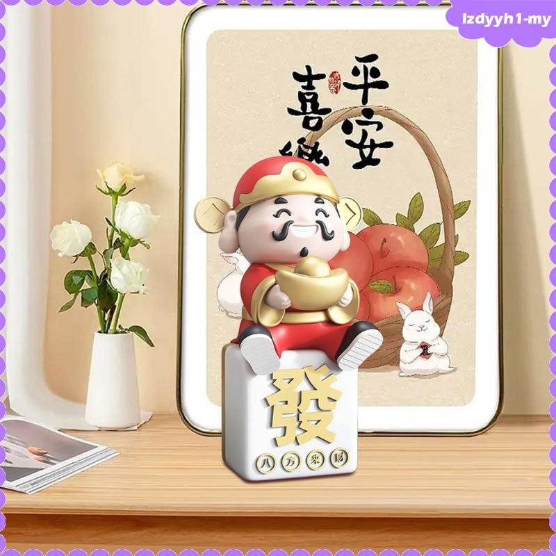 [JoyDIY] God of Fortune Figurine Tabletop Sculpture Crafts God of Luck ...