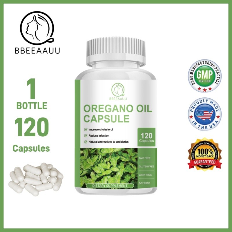 Bbeeaauu Oregano Oil Capsule Powerful Immune Support Balance Gut Flora ...