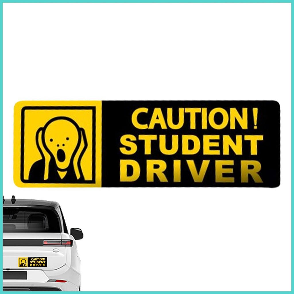 Student Driver Sticker Adhesive New Driver Stickers Removable Vehicle ...