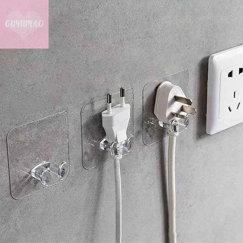 [guyumao] 10 Pcs Wall Storage Hook Punch-free Power Plug Socket Holder ...