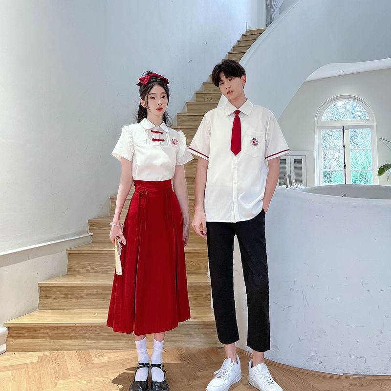 Graduation Class Uniform Chinese Style Chinese Elements Couple Wear One ...